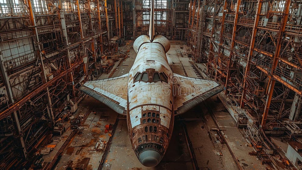 Space Shuttle Assembly and Maintenance Stock Illustration ...