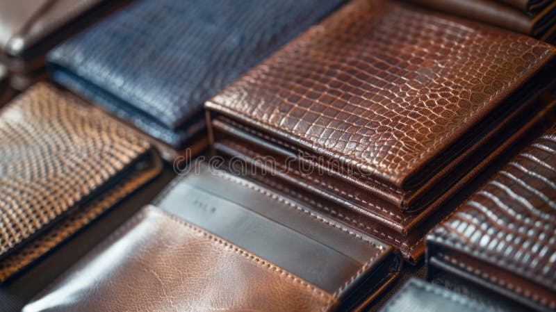 A Collection of Highend Designer Wallets in Various Sizes and Materials ...