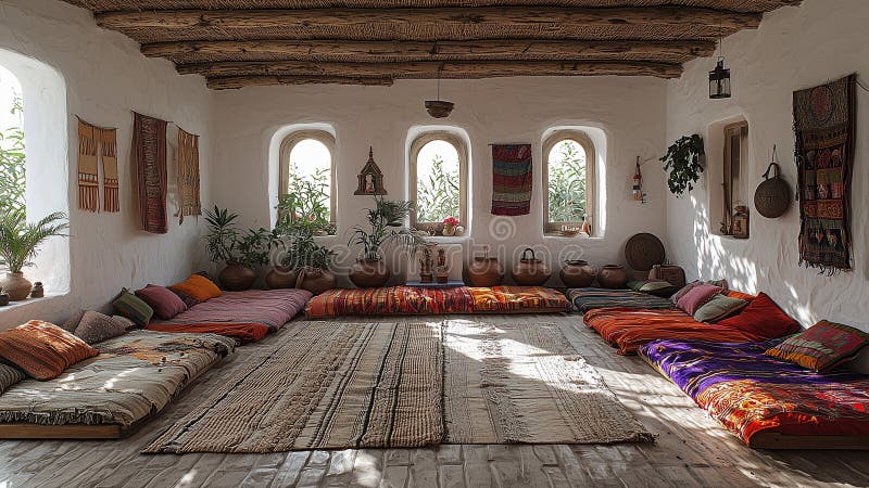 Traditional and Cozy Interior Designs from Around the World Stock ...