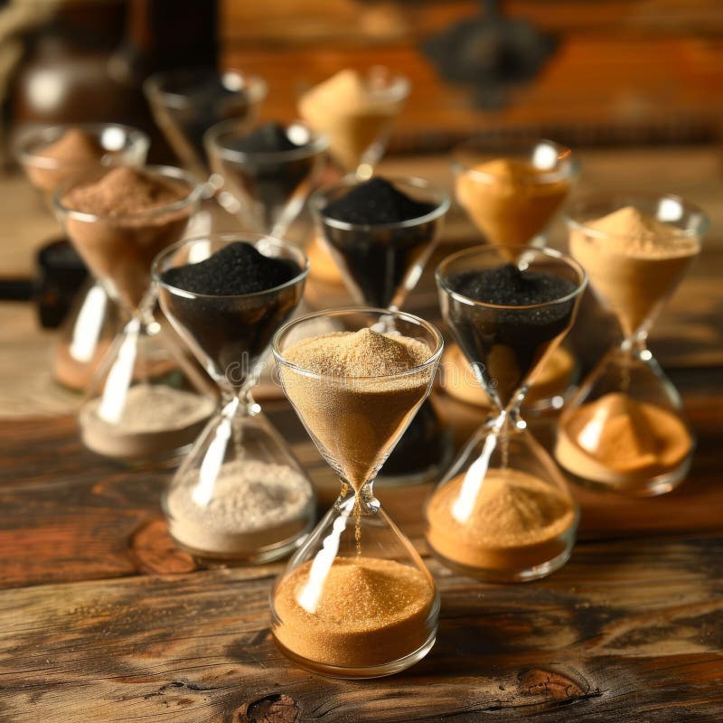 Collection of Hourglasses stock image. Image of glass - 311908159