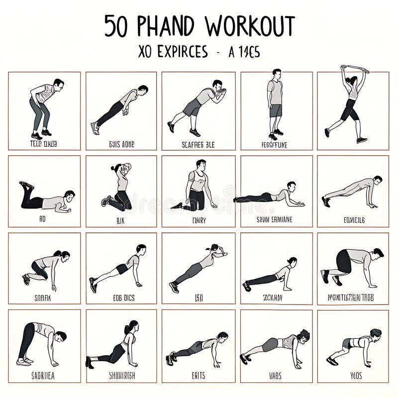 A Collection of Human Figures in Motion Stock Illustration ...