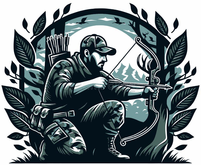 Hunting Vector Graphics – Colorful Emblems, Logos & Posters in Sticker ...