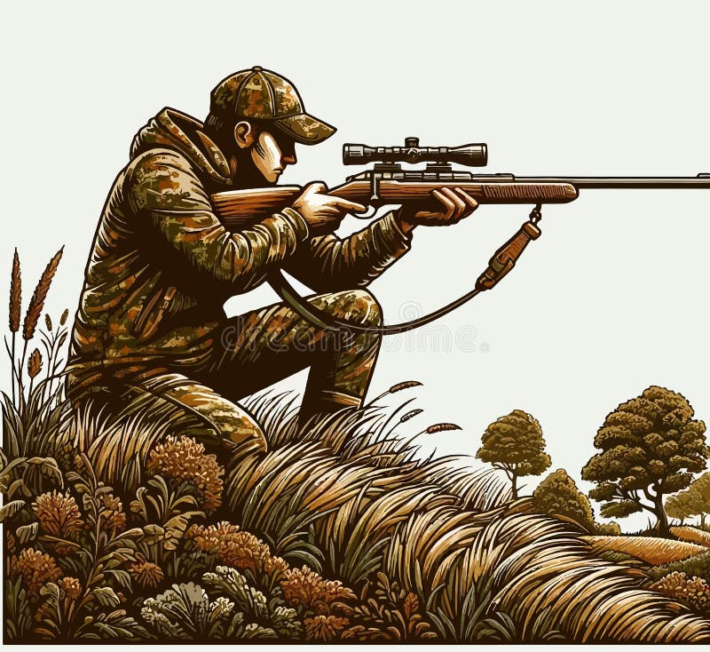 Hunting Vector Graphics – Colorful Emblems, Logos & Posters in Sticker ...