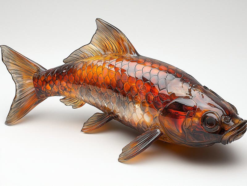 Hyper-realistic Fish-inspired Decorative Sculptures Stock Illustration ...