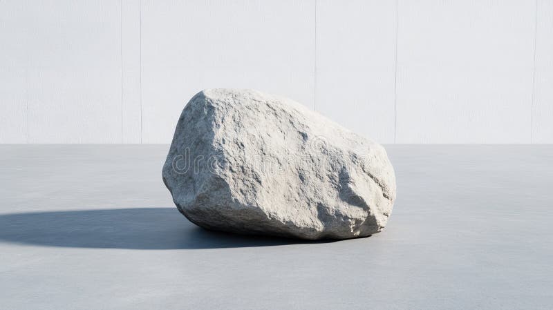 A Collection of Hyper-realistic Silver Rocks Rests on a Sleek Surface ...