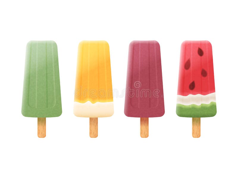 Collection of Ice Lolly. Vector Illustration Stock Vector ...