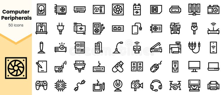 Computer Output Devices Stock Illustrations – 365 Computer Output ...