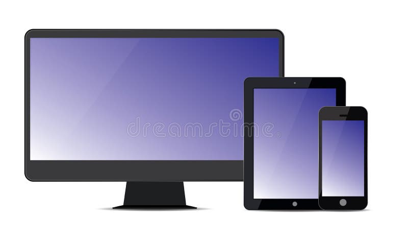 Lcd Monitor, Ipad, Iphone,ipod Vectors Editorial Stock Image ...