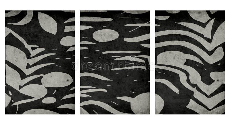 Collection of 3 Illustrations for Print , Interior Design Stock Vector ...