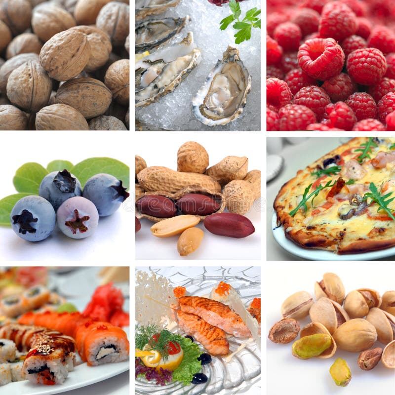 Collection of Images of Food Stock Photo - Image of cream, peanuts ...