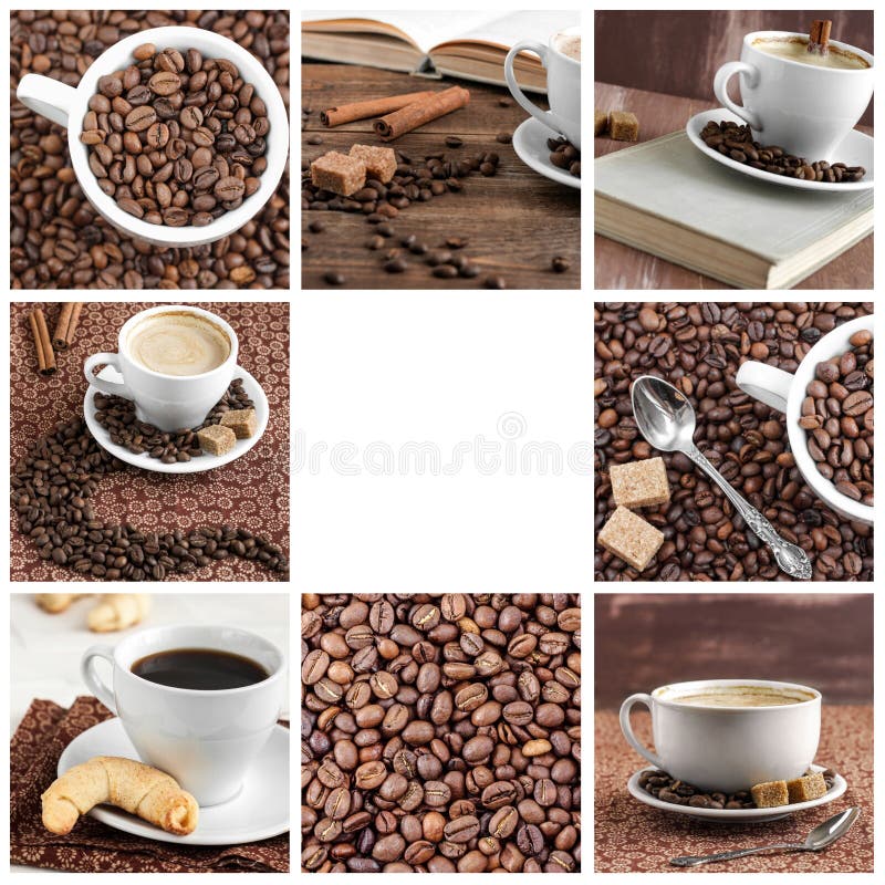 Collection of Images Coffee. Stock Photo - Image of small, closeup ...