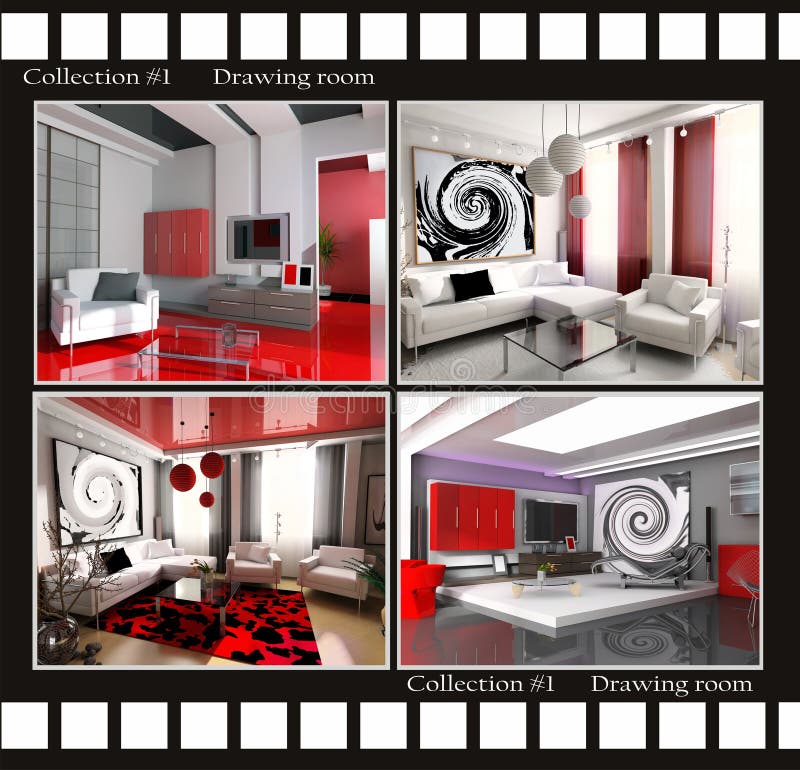 Collection Images of Drawing Rooms Stock Illustration - Illustration of ...