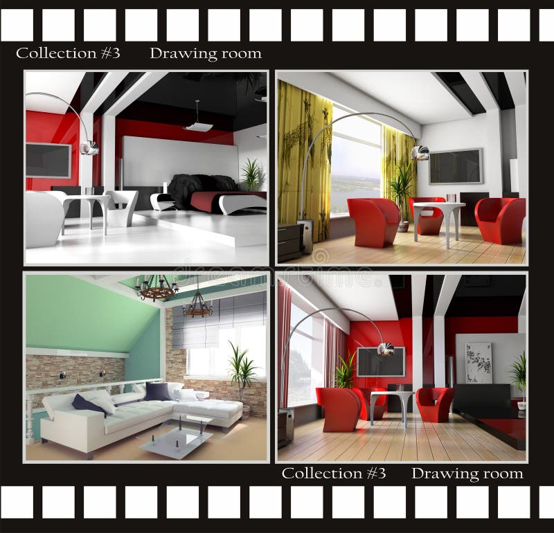 Collection Images of Drawing Rooms Stock Illustration - Illustration of ...