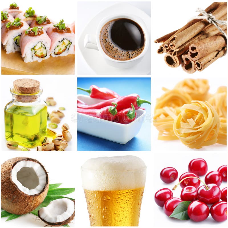 Collection of Images of Food Stock Image - Image of foam, groceries ...