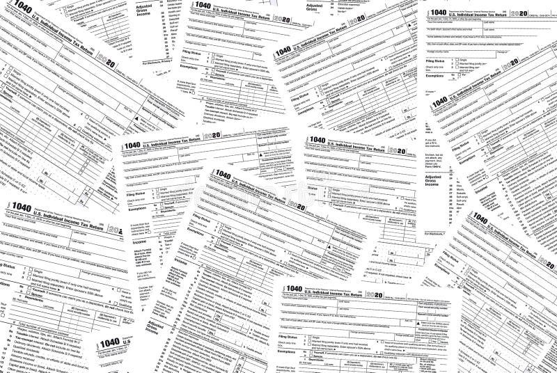 2020 Internal Revenue Service 1040 Form Editorial Stock Photo - Image ...