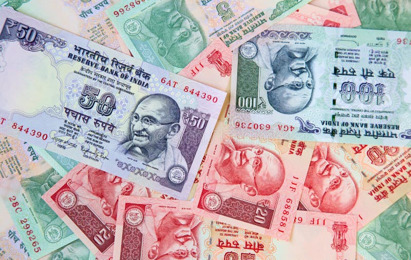 Indian banknotes stock image. Image of exchange, investment - 114490497