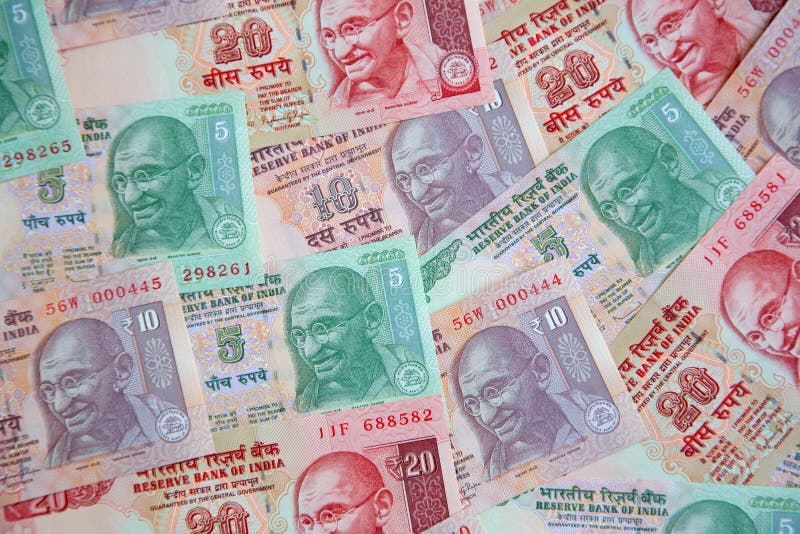 Indian banknotes stock photo. Image of legal, government - 121860236