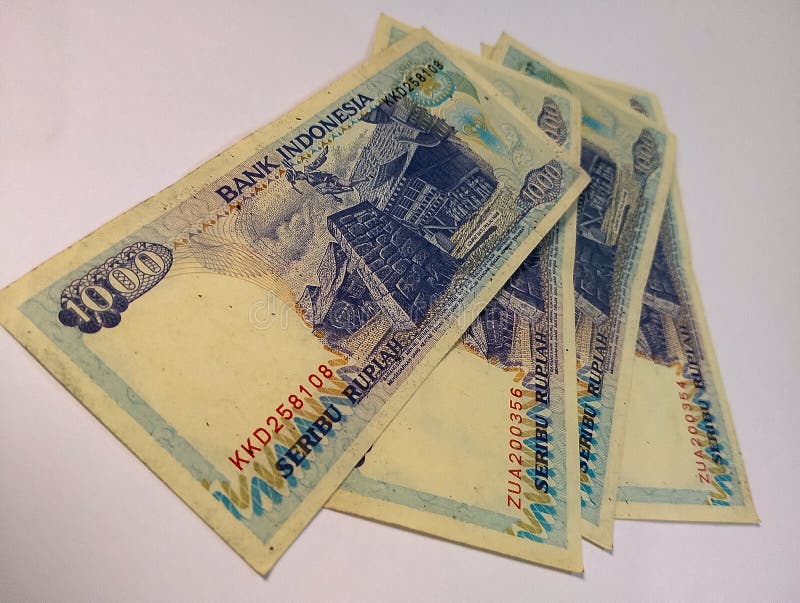 A Collection of 1,000 Indonesian Rupiah Banknotes, Showcasing the ...