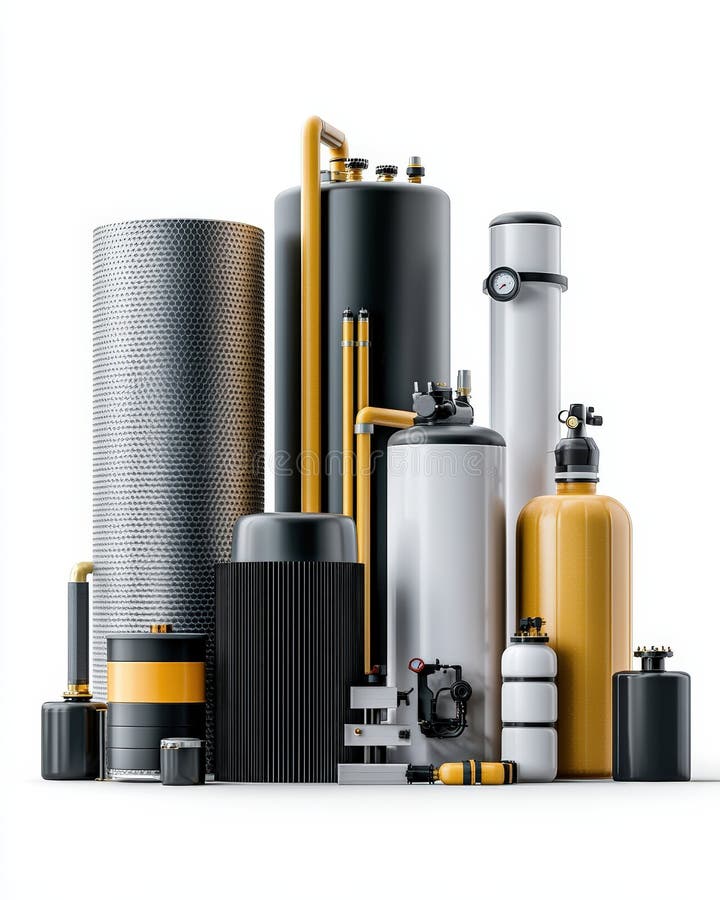 A Collection of Industrial Tanks and Containers Showcasing Modern ...