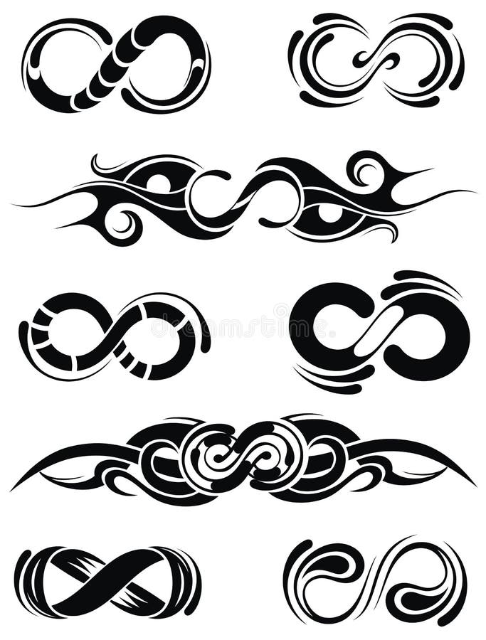 Collection of Infinities stock vector. Illustration of sign - 95081134