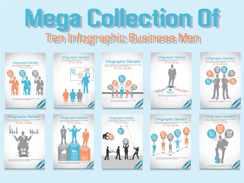 Collection Infographic Demographic Elements Chart and Graphic Stock ...