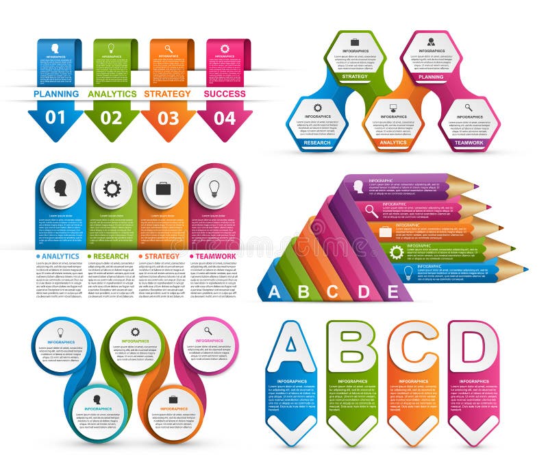 Collection Infographics. Design Elements Stock Vector - Illustration of ...