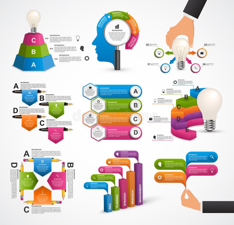 Collection Infographics. Design Elements Stock Vector - Illustration of ...