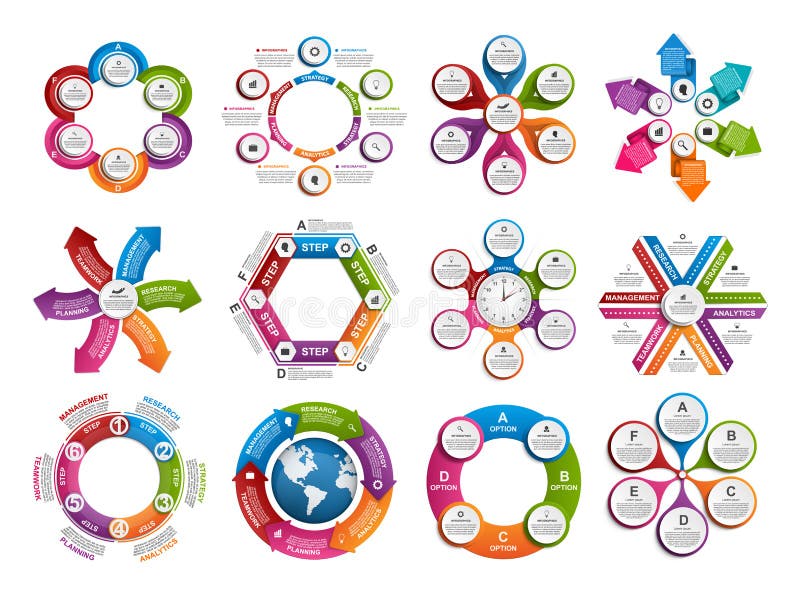 Collection Infographics. Design Elements Stock Vector - Illustration of ...