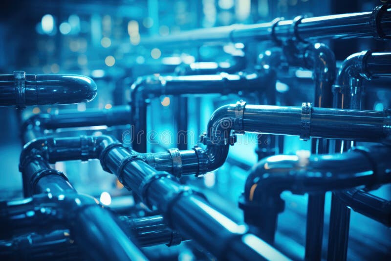 Connected Pipes stock image. Image of production, tube - 300357703