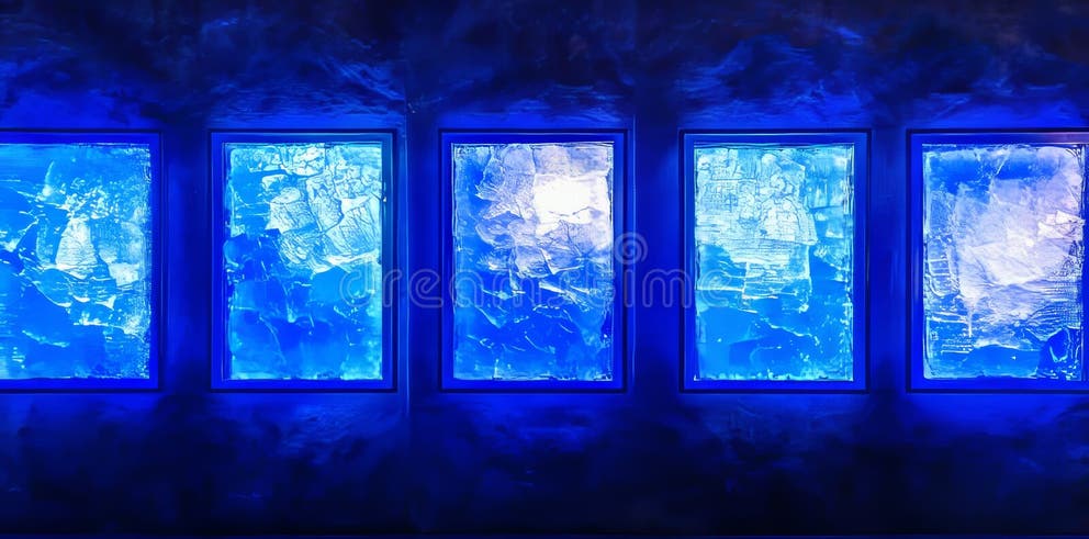 A Collection of Interconnected Translucent Cubes, Presenting an ...