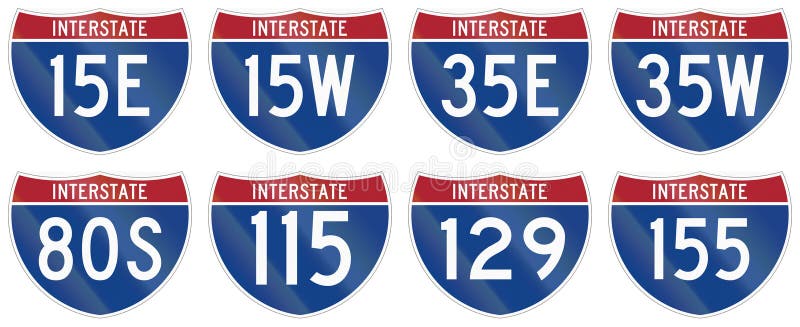 Interstate Highway 41 Road Sign Isolated on White Background Stock ...