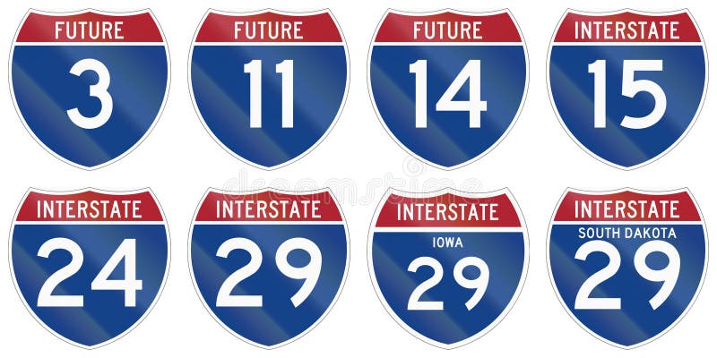 Interstate Highway 41 Road Sign Isolated on White Background Stock ...