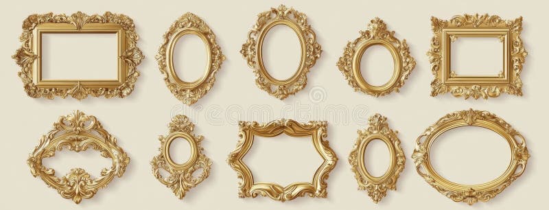 A Collection of Invitation Designs Featuring a Golden and Green Royal ...