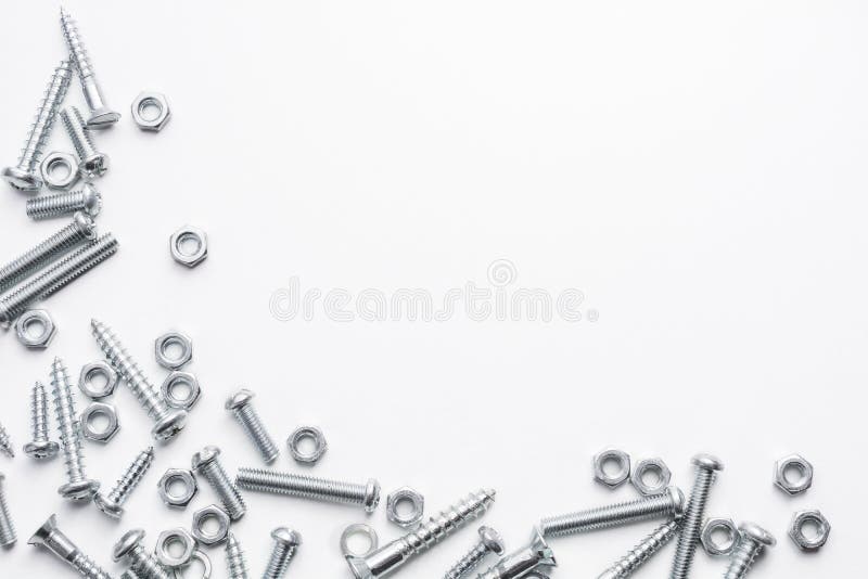 Collection of Iron Screws, Nuts and Lockwashers at the Left Und Bottom ...