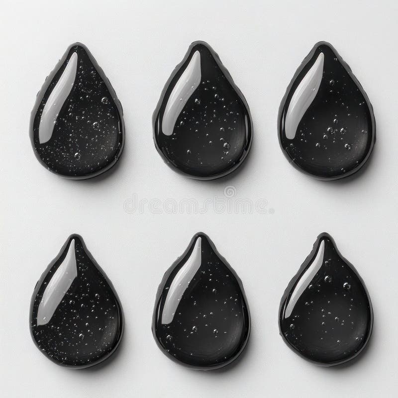 Collection of Isolated Tears on Plain Background Stock Illustration ...
