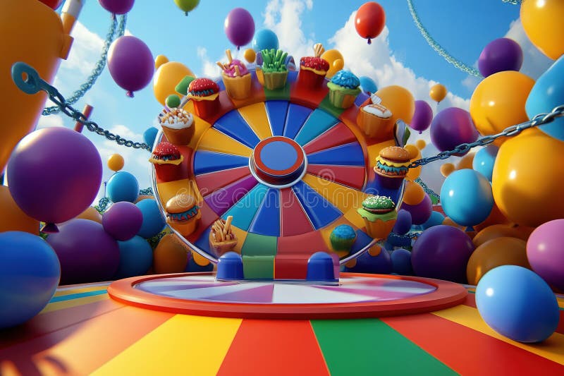 A Collection of Items Related To Carnival and Circus, Ferris Wheel ...