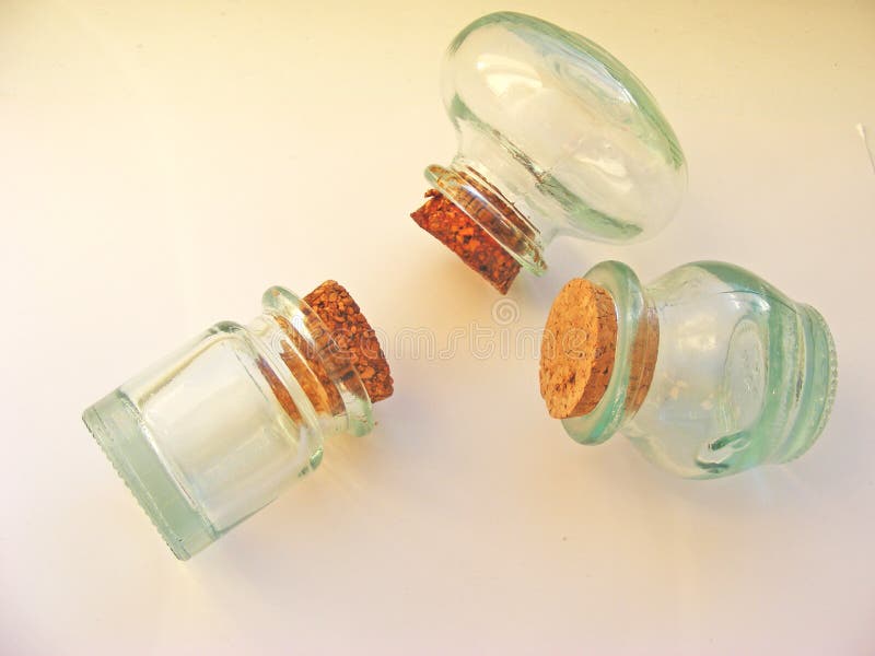 Collection of Jars Isolated on White Background Stock Image - Image of ...