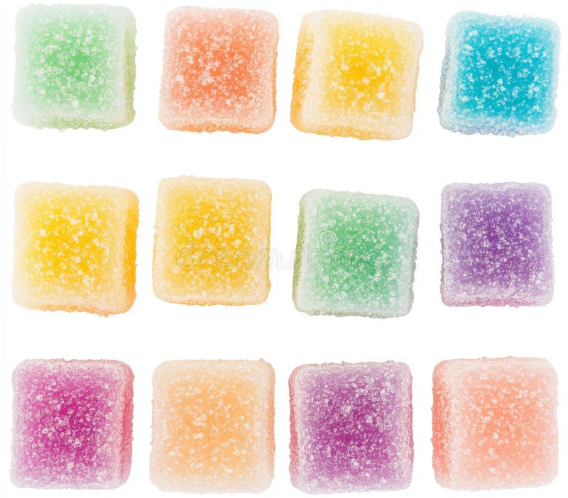 A Collection of Jelly Gummy Bears in Various Colors, Cut Out Stock ...