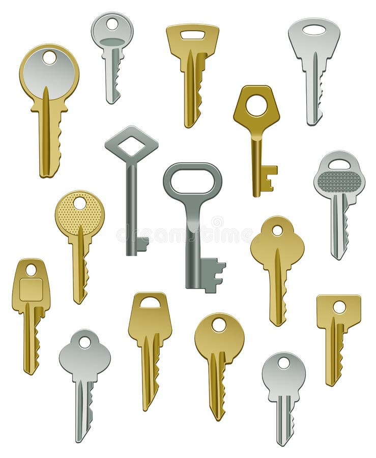 Types Of Keys Clipart