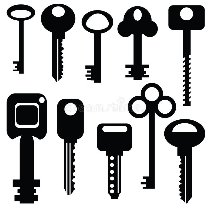 Vector Electronic Circuit Keys Stock Vector - Illustration of ...
