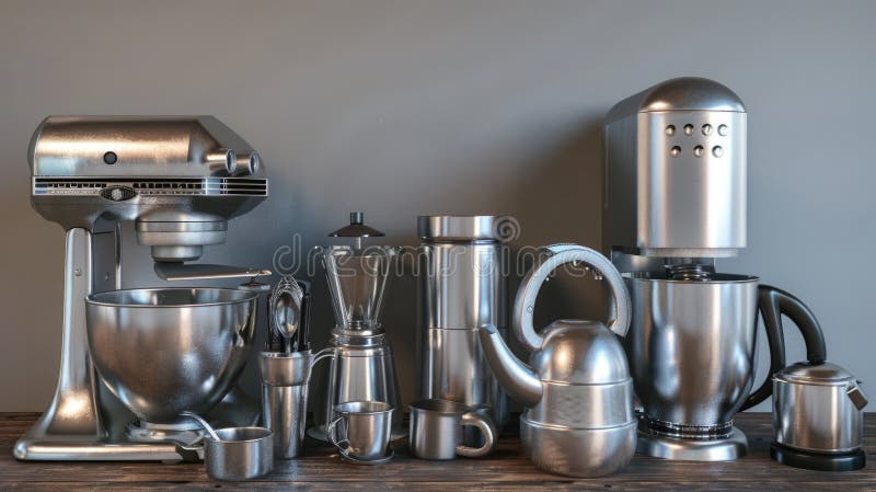 Collection of Kitchen Appliances, Including Blender, Toaster, and ...