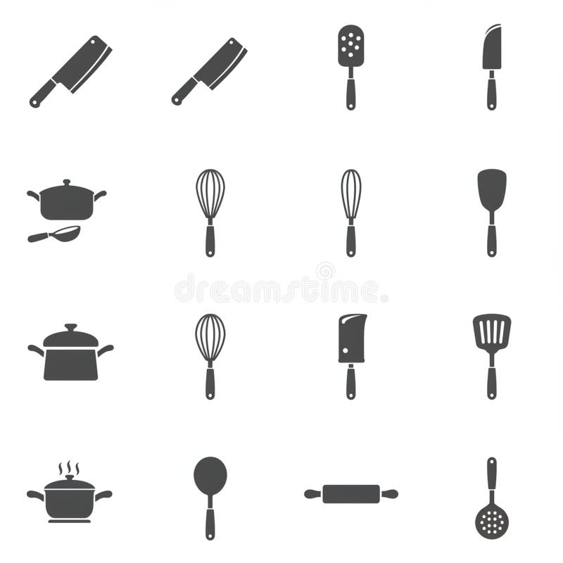 Utensil Outlines Stock Illustrations – 1,287 Utensil Outlines Stock ...