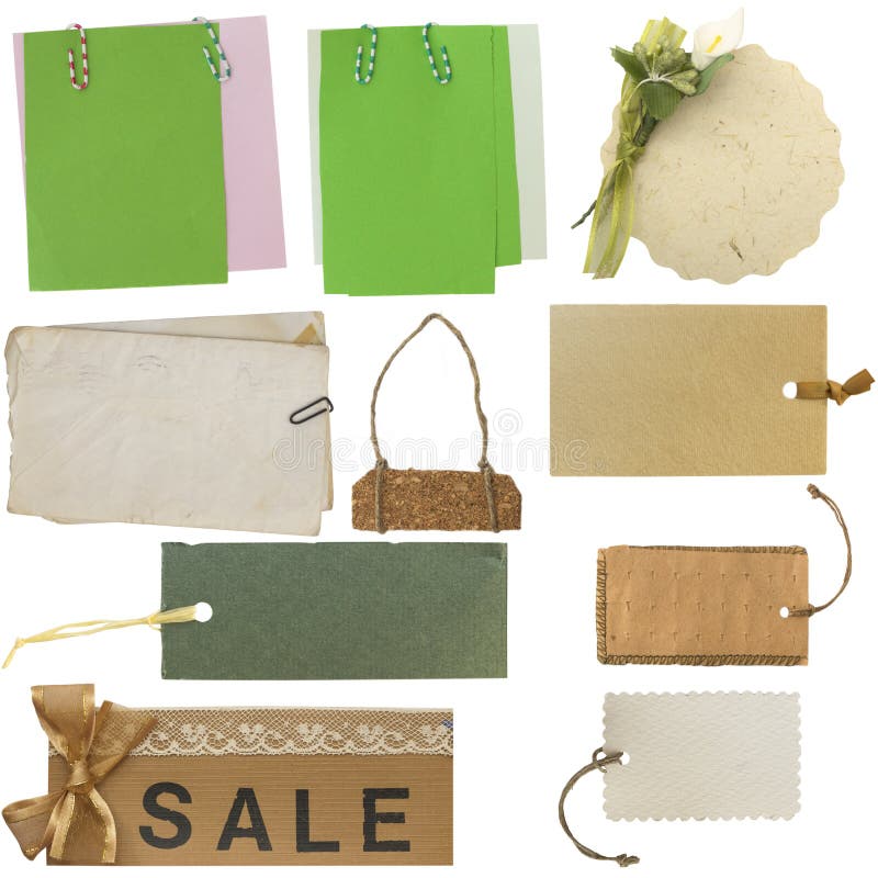 Collection of labels stock image. Image of detail, beige - 43451921