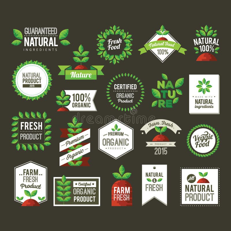 Collection of Labels. Vector Illustration Decorative Design Stock ...
