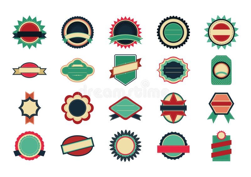 Collection of Labels. Vector Illustration Decorative Design Stock ...