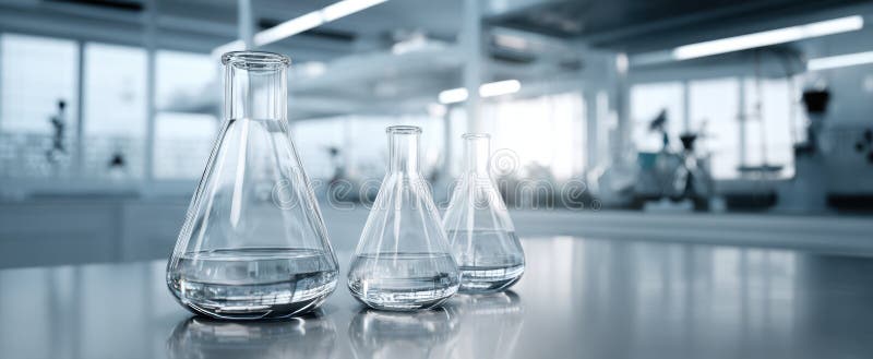 The Collection of Laboratory Flasks Showcasing Liquid Measurement and ...