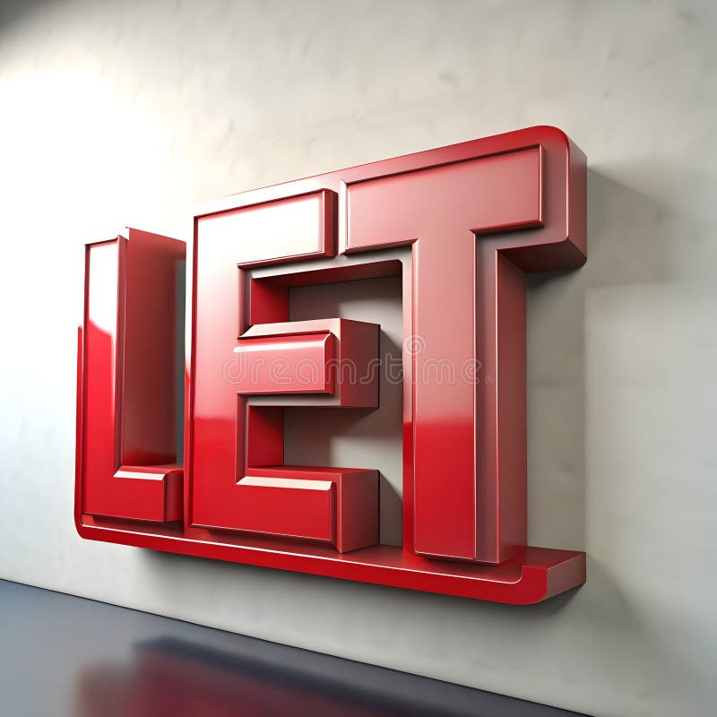 A Collection of Left-oriented 3D Sign Elements Stock Illustration ...