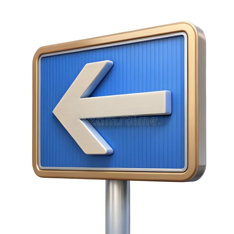 A Collection of Left-oriented 3D Sign Elements, Showcasing Dynamic ...