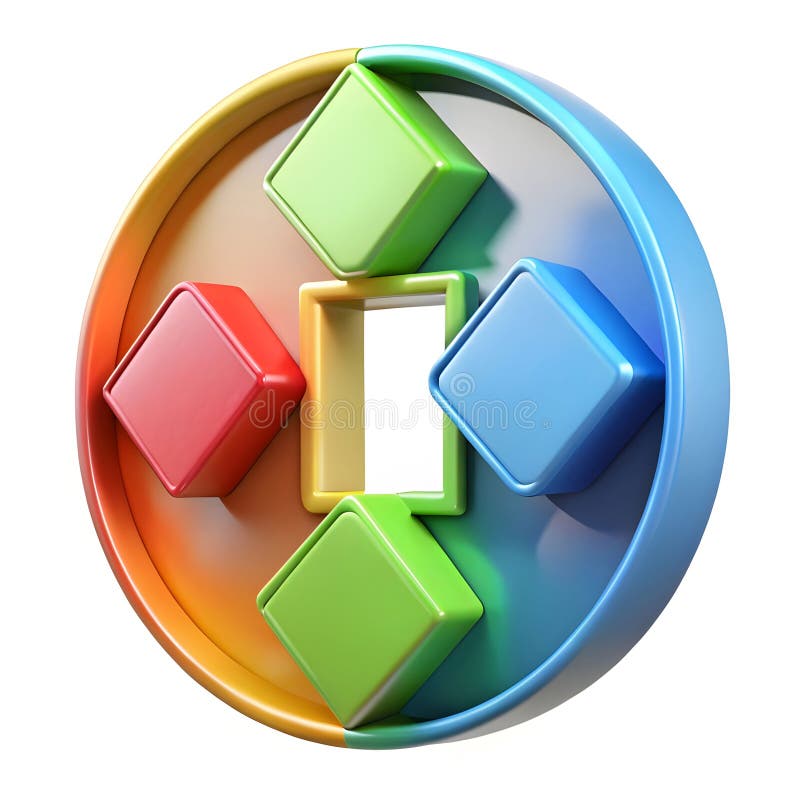 A Collection of Left-oriented 3D Sign Elements, Showcasing Dynamic ...