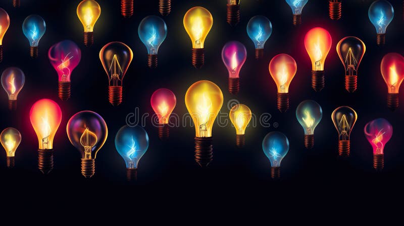 Collection of Light Bulb Pattern Background, Electric Lamp Texture ...